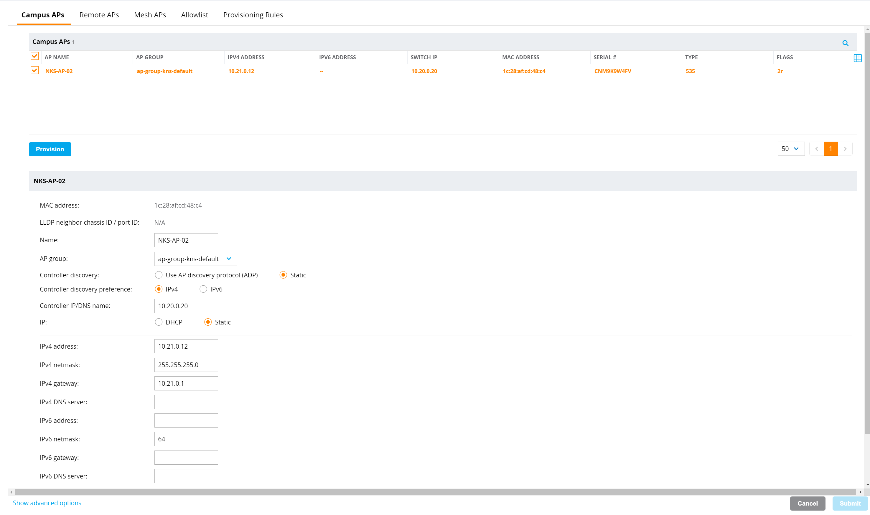 Aruba Wireless LAN Lab 구축기 - (1) Aruba AP Provisioning