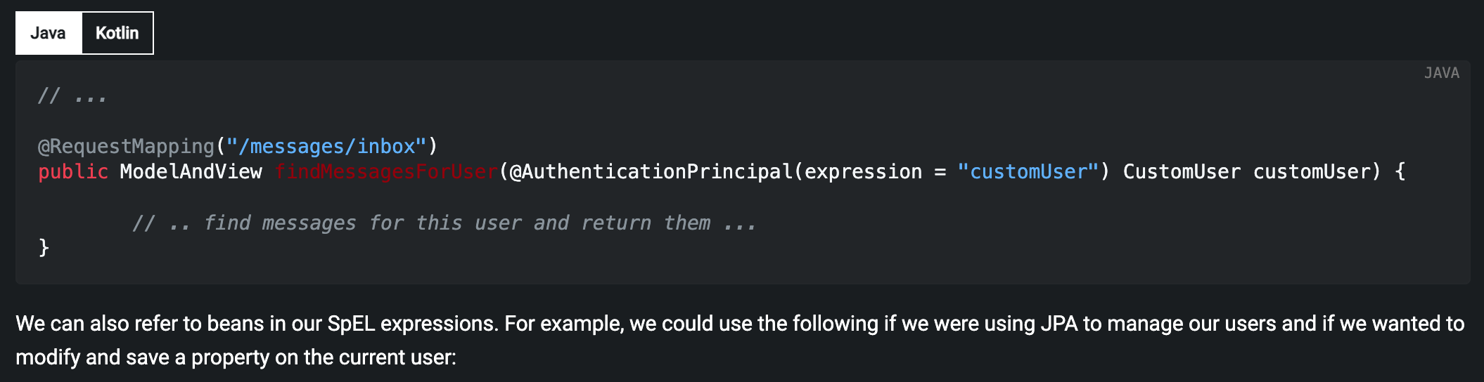 Spring Security @AuthenticationPrincipal의 expression 이용하기
