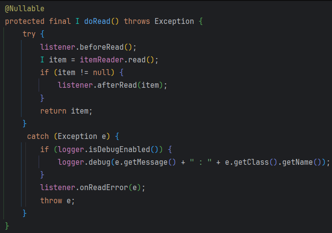 ChunkOrientedTasklet 무한 루프 문제 분석