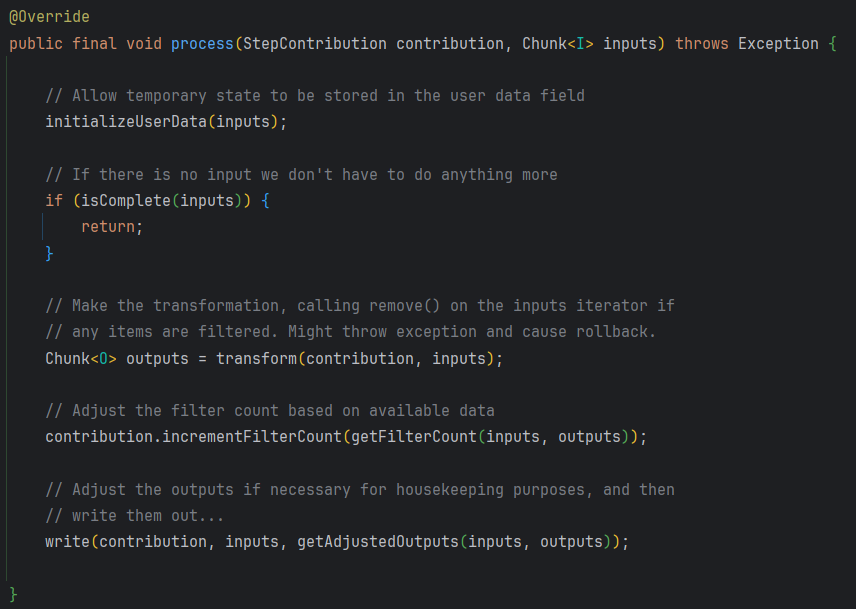 ChunkOrientedTasklet 무한 루프 문제 분석