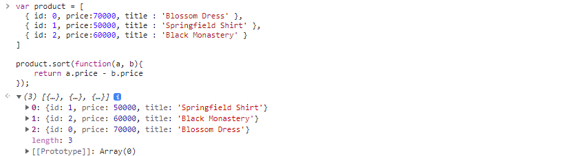 Javascript Jquery 를 이용한 Ajax 개념과 사용방법 Array 정렬 Sort Map Filter 함수