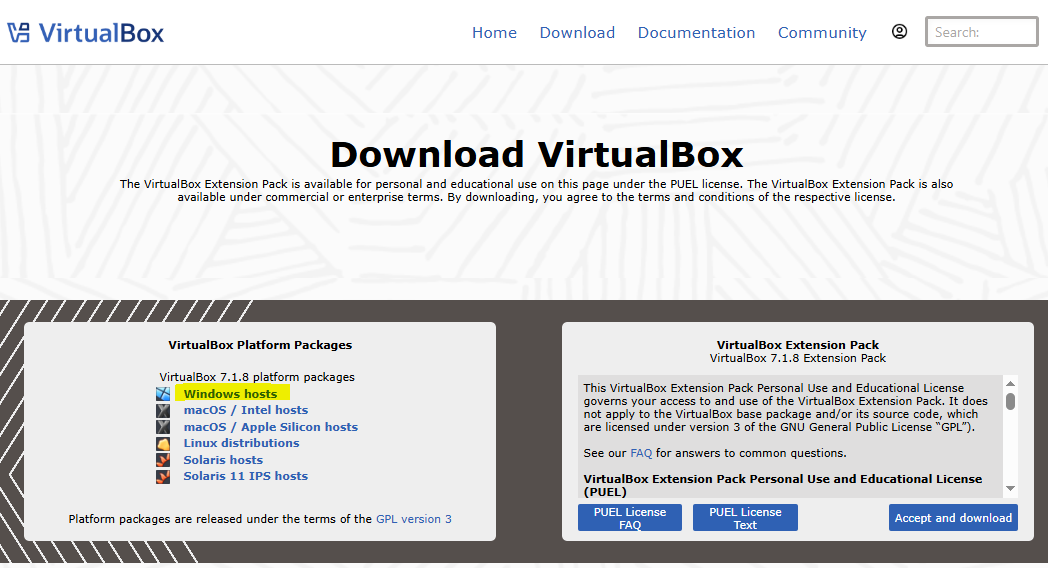 Virtual Box 설치 및 옵션 설정, Vagrant 설치, PuTTY 설치