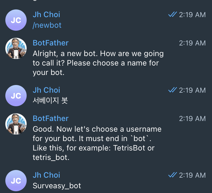 Firebase Cloud Functions를 이용하여 텔레그램 봇 만들기