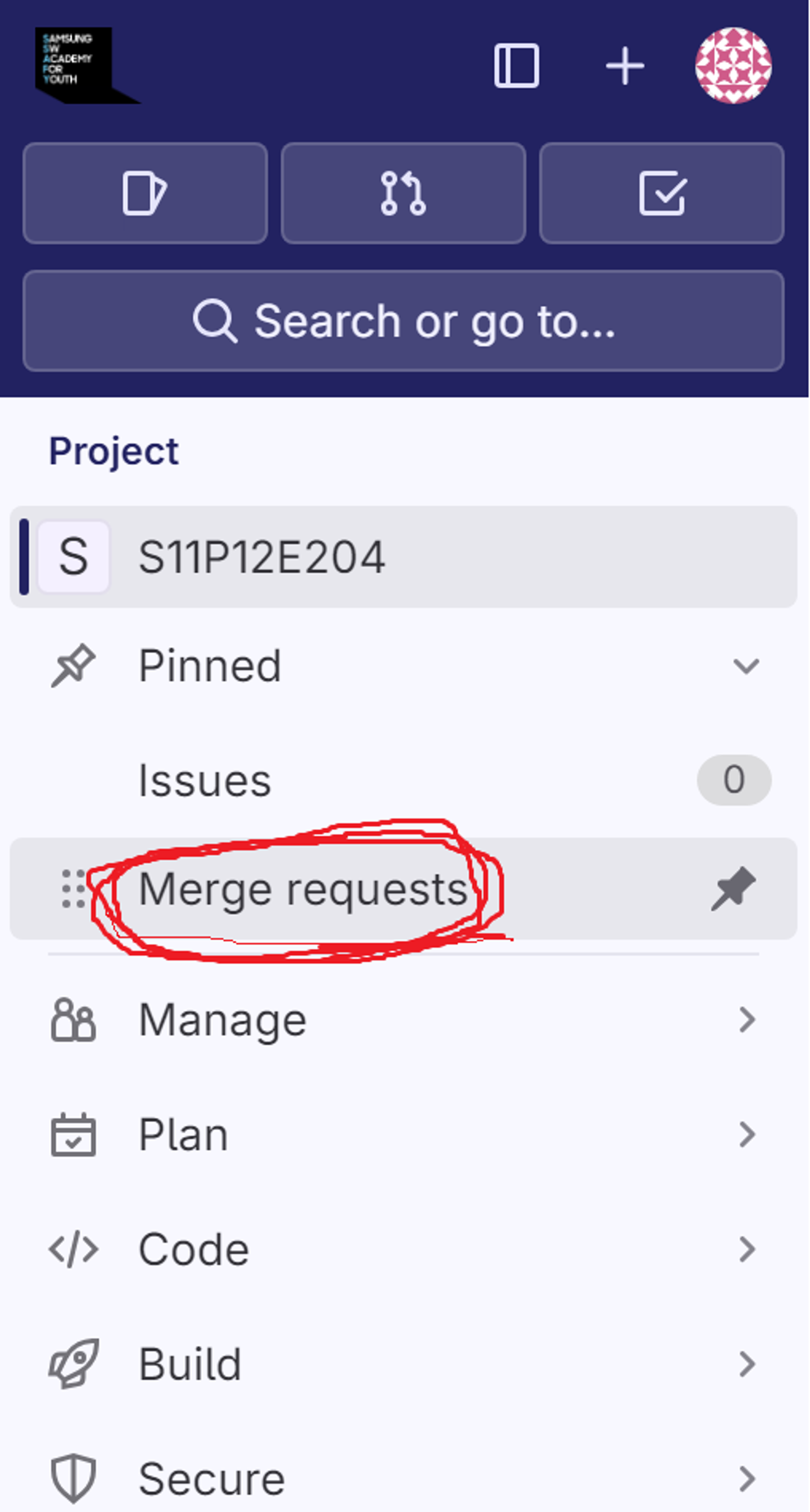 [SSAFY 공통프로젝트] gitlab branch 나누기 & Merge Request!
