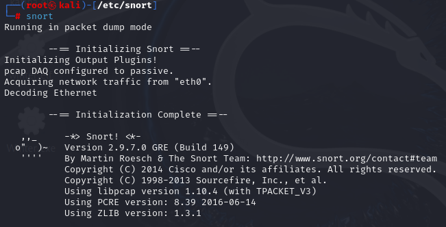 [Monitoring] KALI-Snort 설치 및 기본 설정