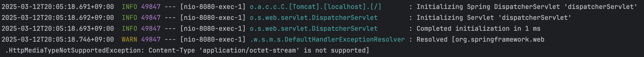 [트러블 슈팅] Content-Type 'application/octet-stream' is not supported