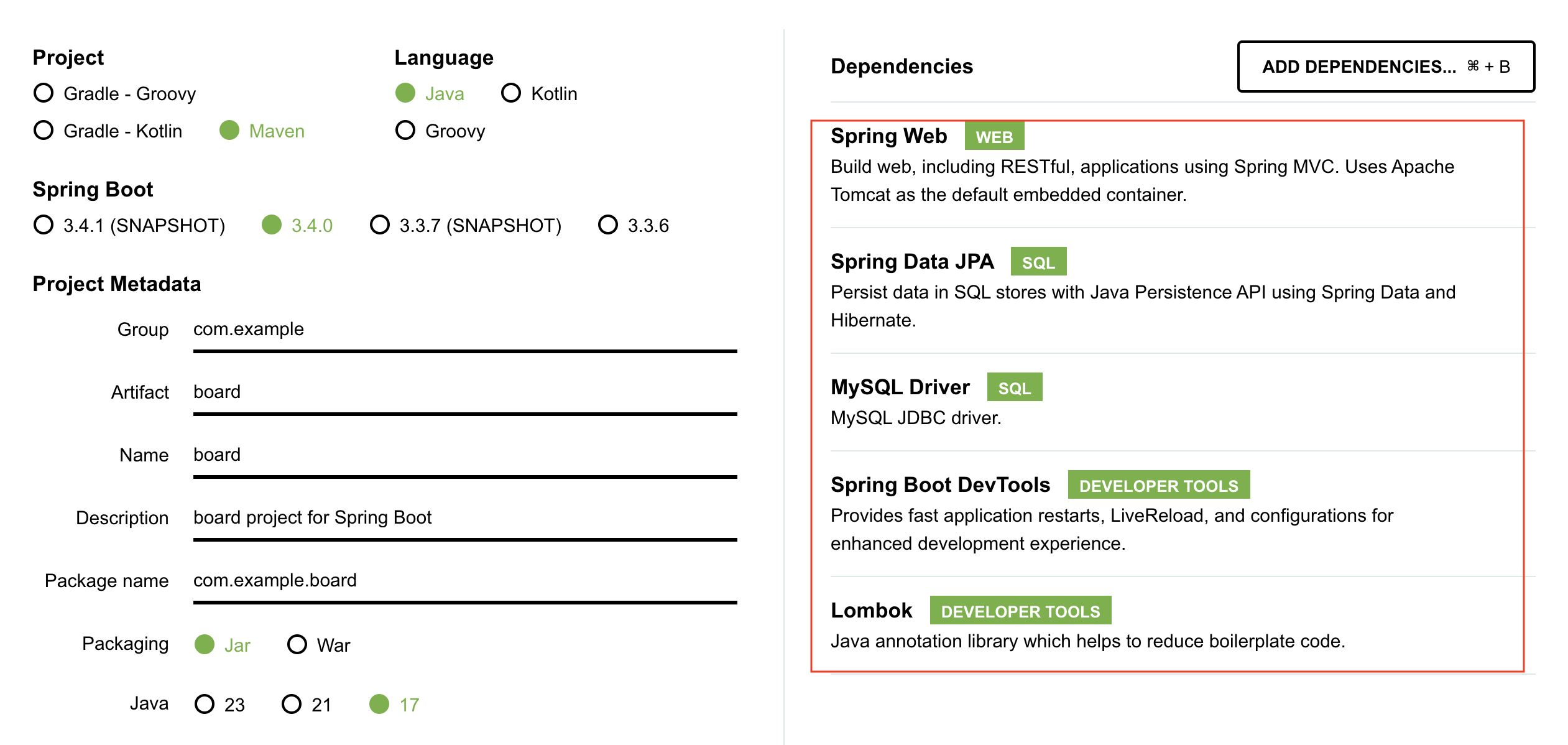 [Spring Boot] JPA를 사용한 CRUD 구현