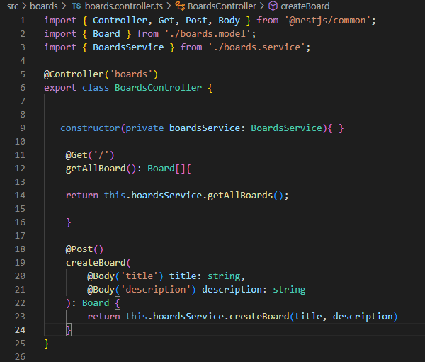 [Nest.js] C, 게시물 생성하기(Controller)