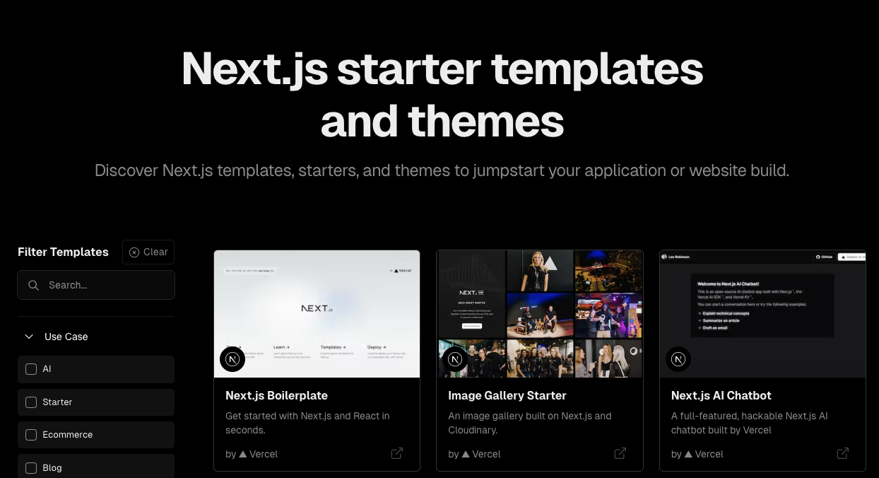 [vercel] 템플릿 사용하기