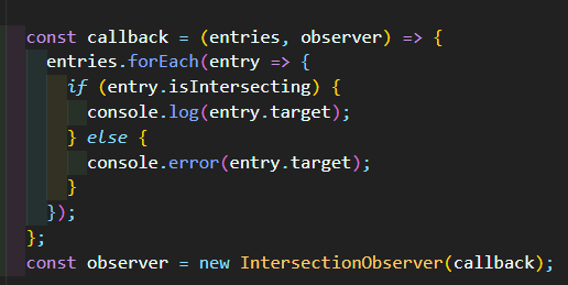 [ JavaScript ] Intersection_observer()