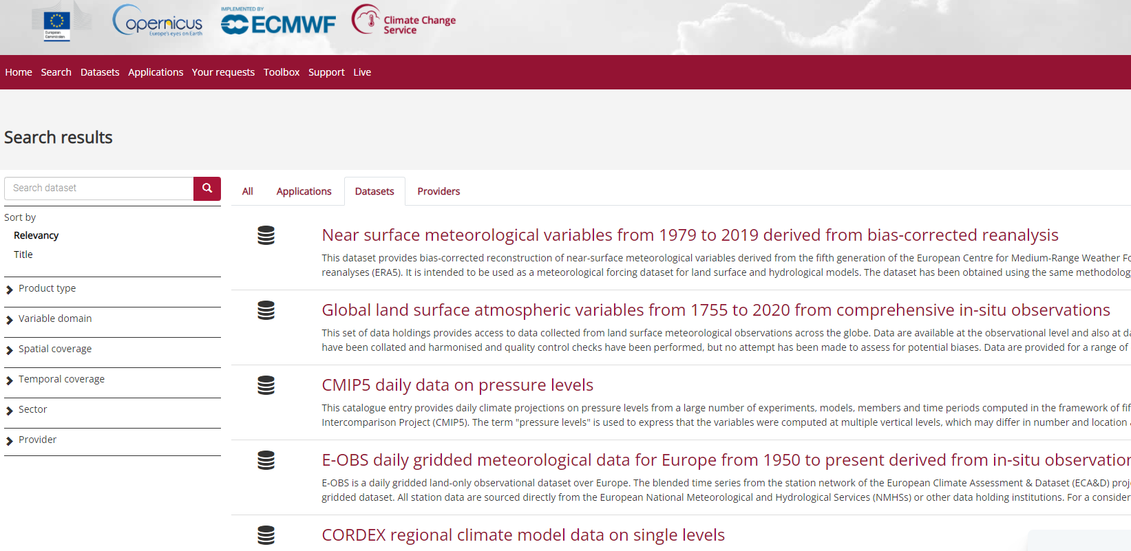 ECMWF ERA5 자료 사용법