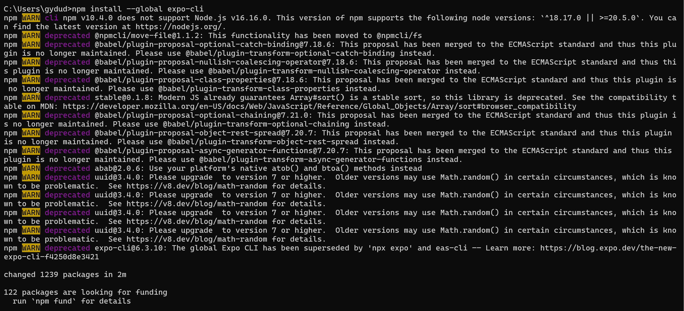 The Legacy Expo Cli Does Not Support Node 17 Migrate To The Versioned Expo Cli Npx Expo