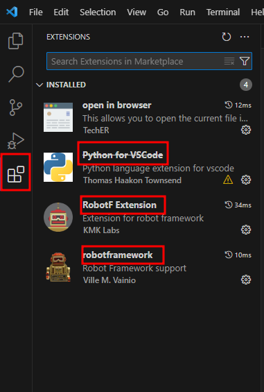 Robot Frameworks [1-1] - Setup