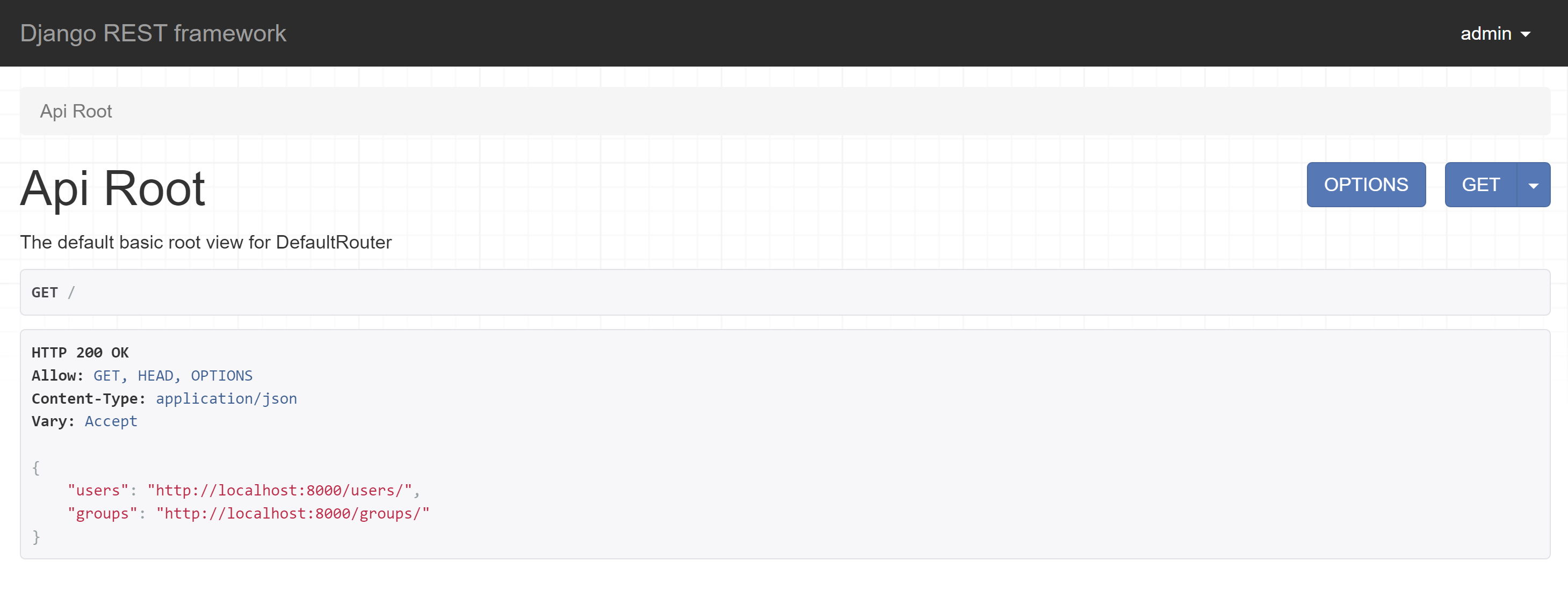 Django REST Framework tutorial Django REST Framework tutorial