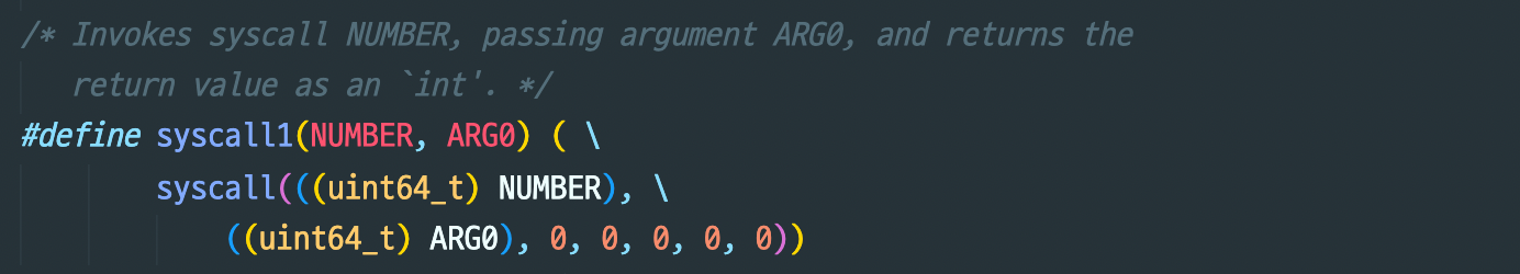 Pintos Project 2 - Argument Passing