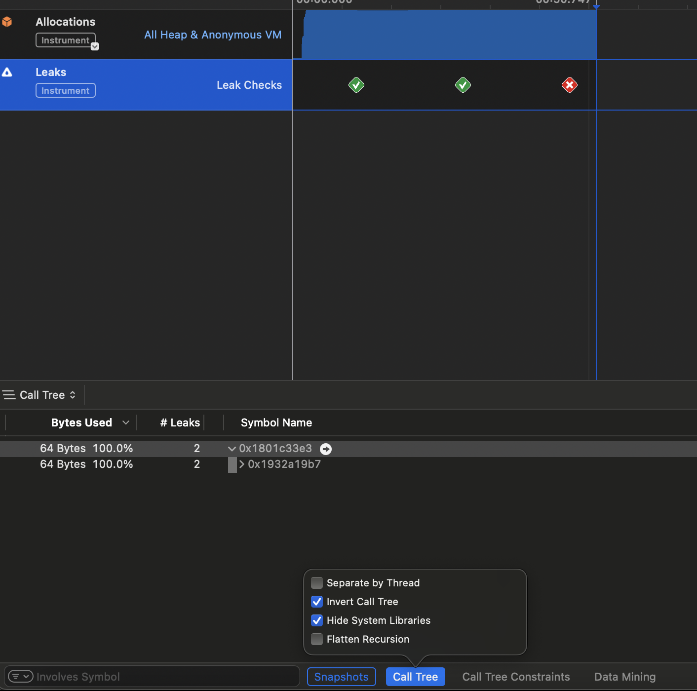 Xcode Instruments