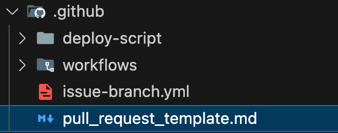 [github] pr template 적용하기