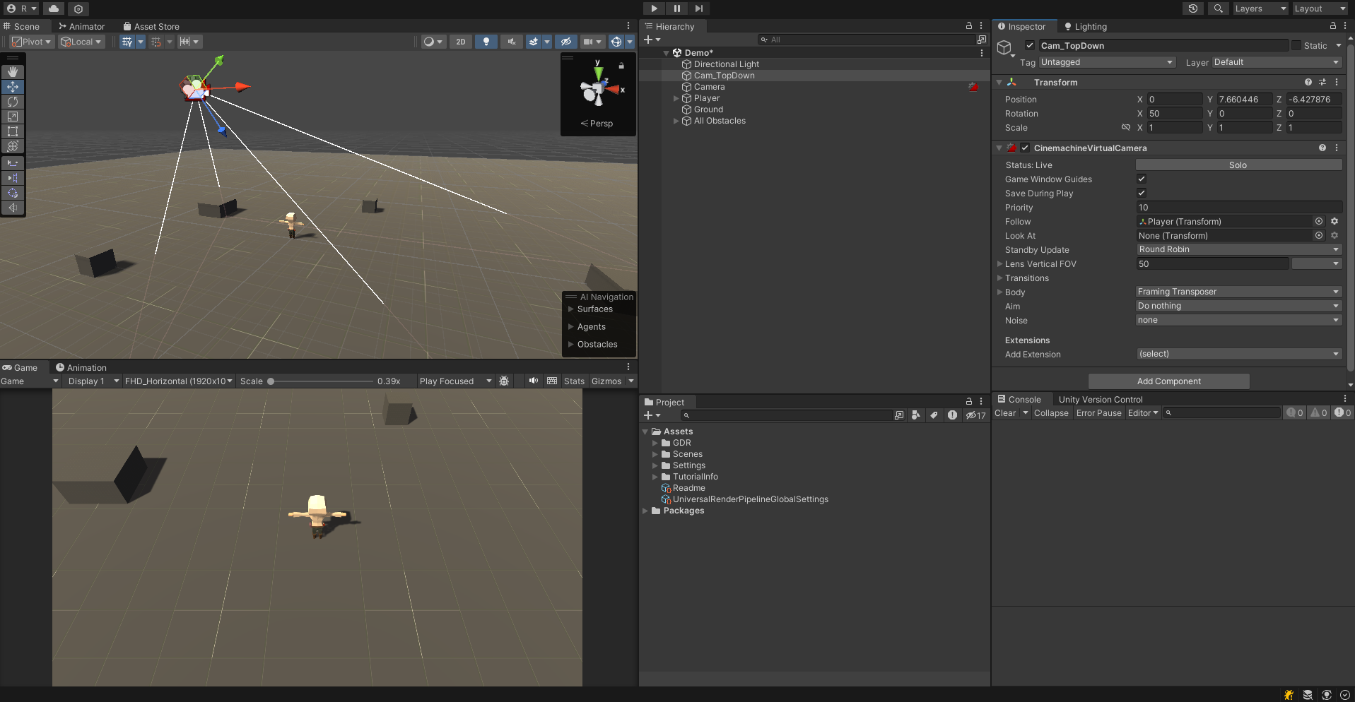 [Unity] Zerry Library (9) - Point To Click Movement & Cinemachine