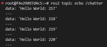 [ Docker & ROS2 ] listener & talker