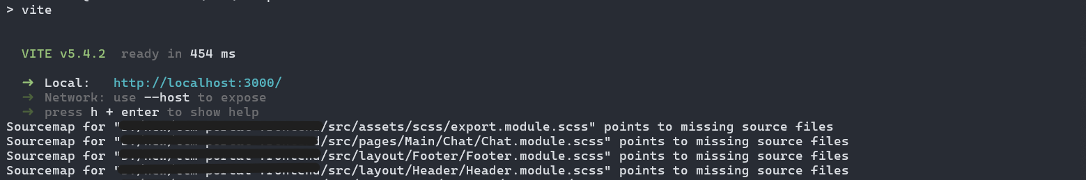 [Vite] module.scss 경고 문구 해결