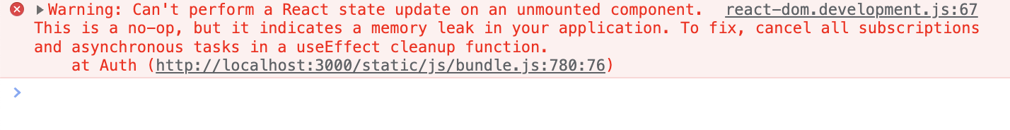 🐜 Fix warning & useEffect cleanup function