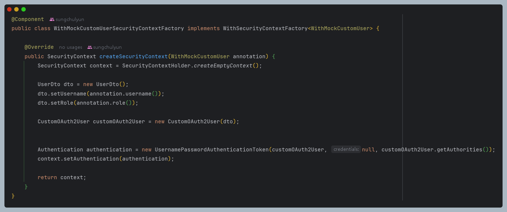 [spring] Spring Security Test를 위한 Withmockuser 커스터마이징