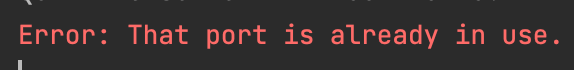 [Django]-Error: That port is already in use.