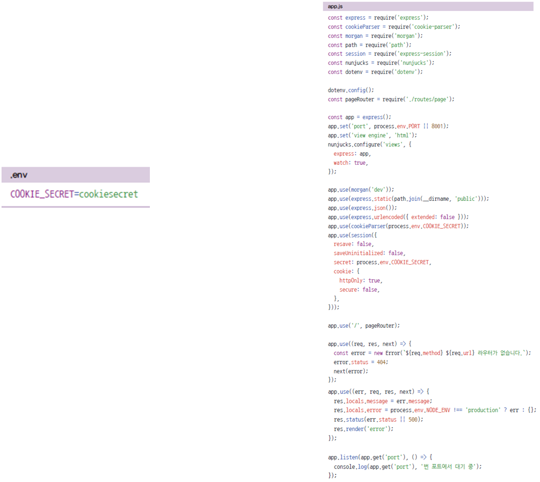 [개정3판] Node.js 교과서 - 75강. 프로젝트 구조 갖추기