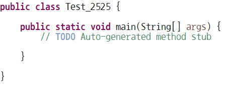 [java] 이클립스에서 // TODO Auto-generated method stub 생성 안되게 하는 방법