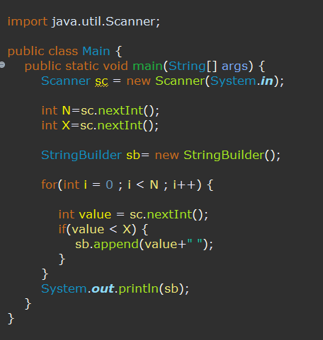 [10871]X보다 작은 수