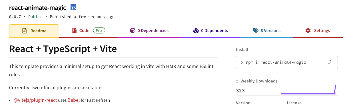 React + Ts (vite)로 나의 npm 애니메이션 라이브러리 개발