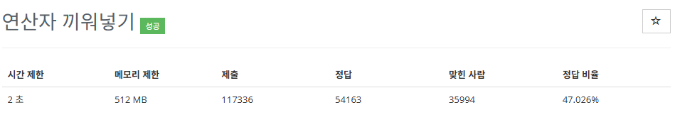 BOJ 14888 연산자 끼워넣기