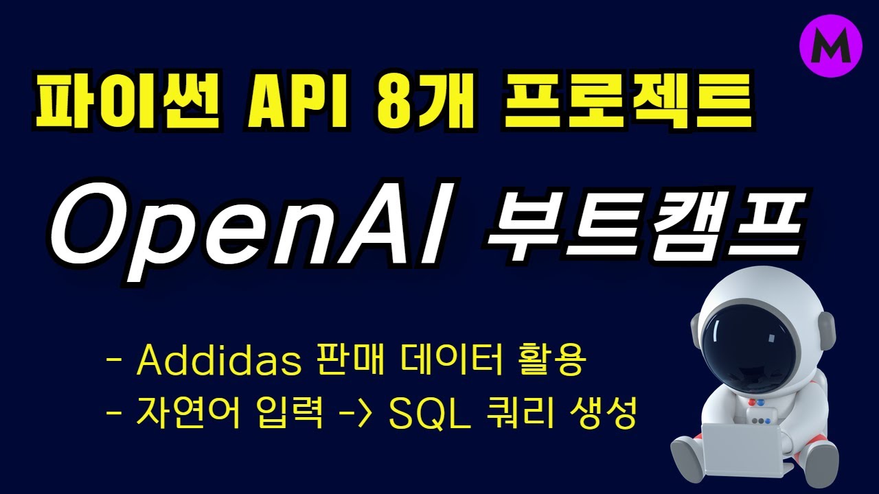 Openai 파이선 Api 부트캠프 메타코드m Openai를 활용한 파이썬 Api 부트캠프 강의 후기 Project 8
