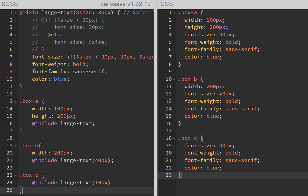 데브코스 32일차 TIL : SCSS 문법, @mixin, 내장모듈