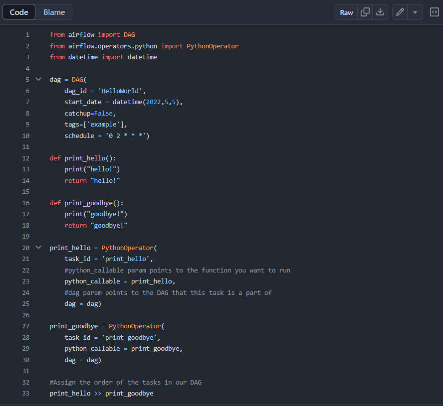 [Airflow] PythonOperator를 사용해서 Airflow DAG 작성하기