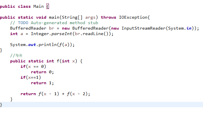 [boj] 실버 - 10870 피보나치 수 5 (feat.재귀함수)