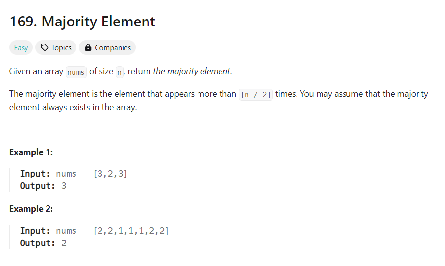 Majority Element