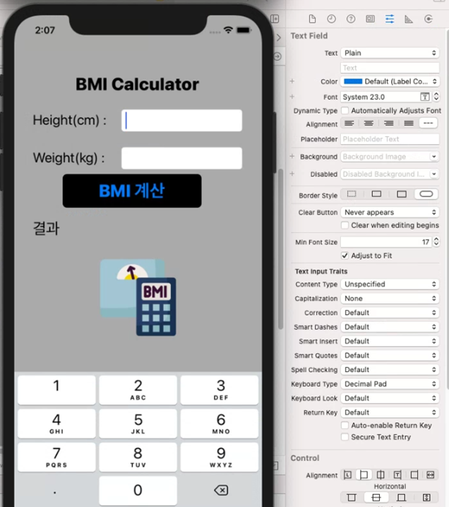 iOS BMI만들기1