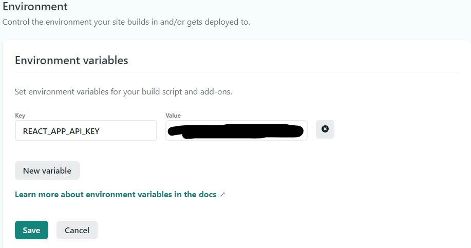Netlify로 React 프로젝트 배포 시 Api Key 설정 방법