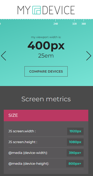 [Android] 디바이스 해상도의 사이즈 및 DPI 확인하는 방법 (feat. mydevice 사이트)