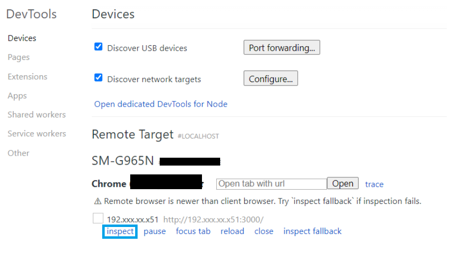 [Flutter] 모바일 기기에서 Localhost 서버 연동 및 디버깅 하는 방법 - Android (feat. WebView , Chrome inspect)