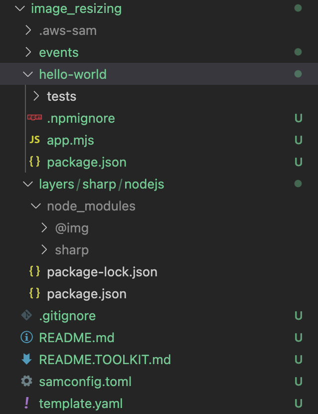 AWS Lambda 에서 Node.js sharp 설치 에러