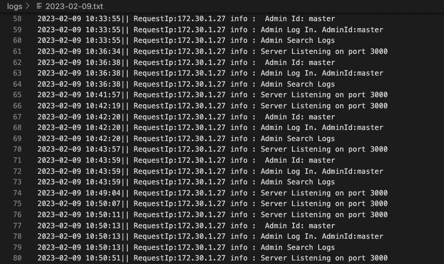 winston을 활용해 서버의 Log다루기.
