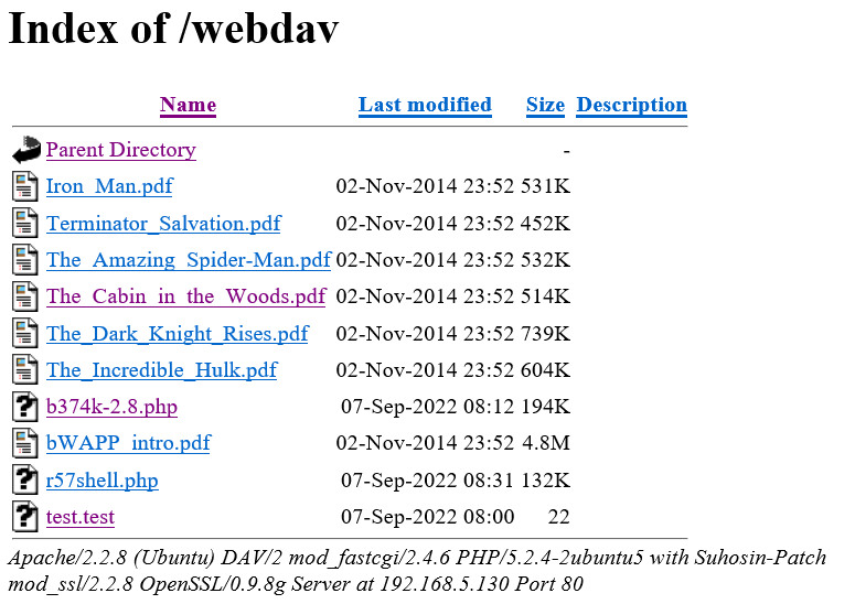 Reverse Connection(webshell, RAT 이용), OWASP Top 10