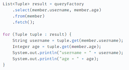 [ 김영한 Querydsl #5 ] 프로젝션과 결과 반환
