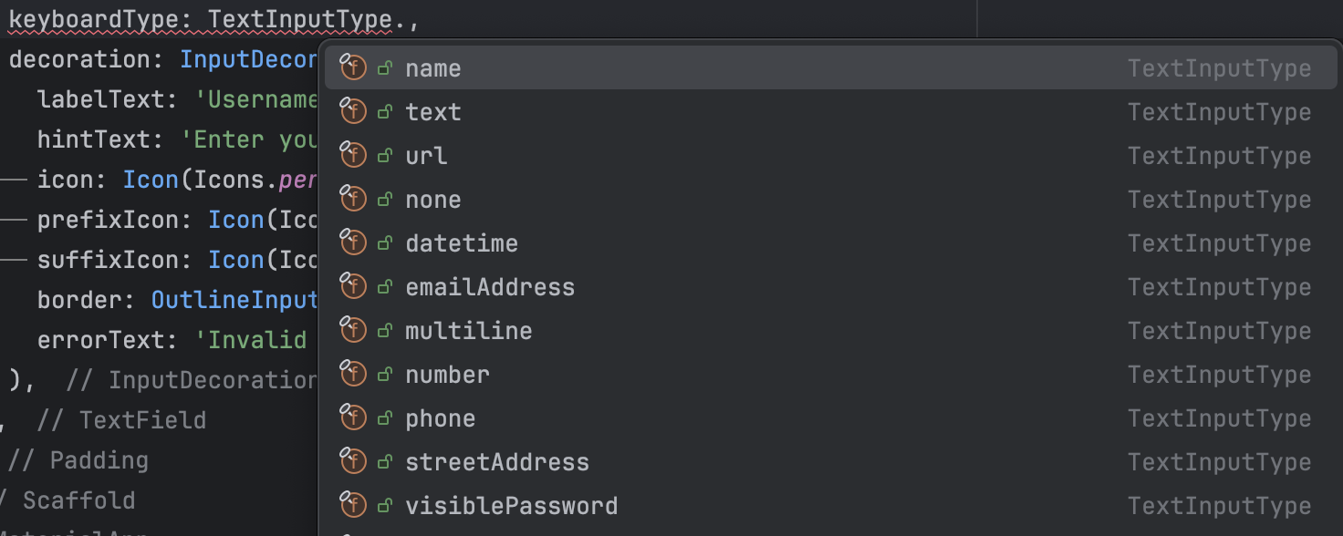 Flutter - TextField (필수위젯)