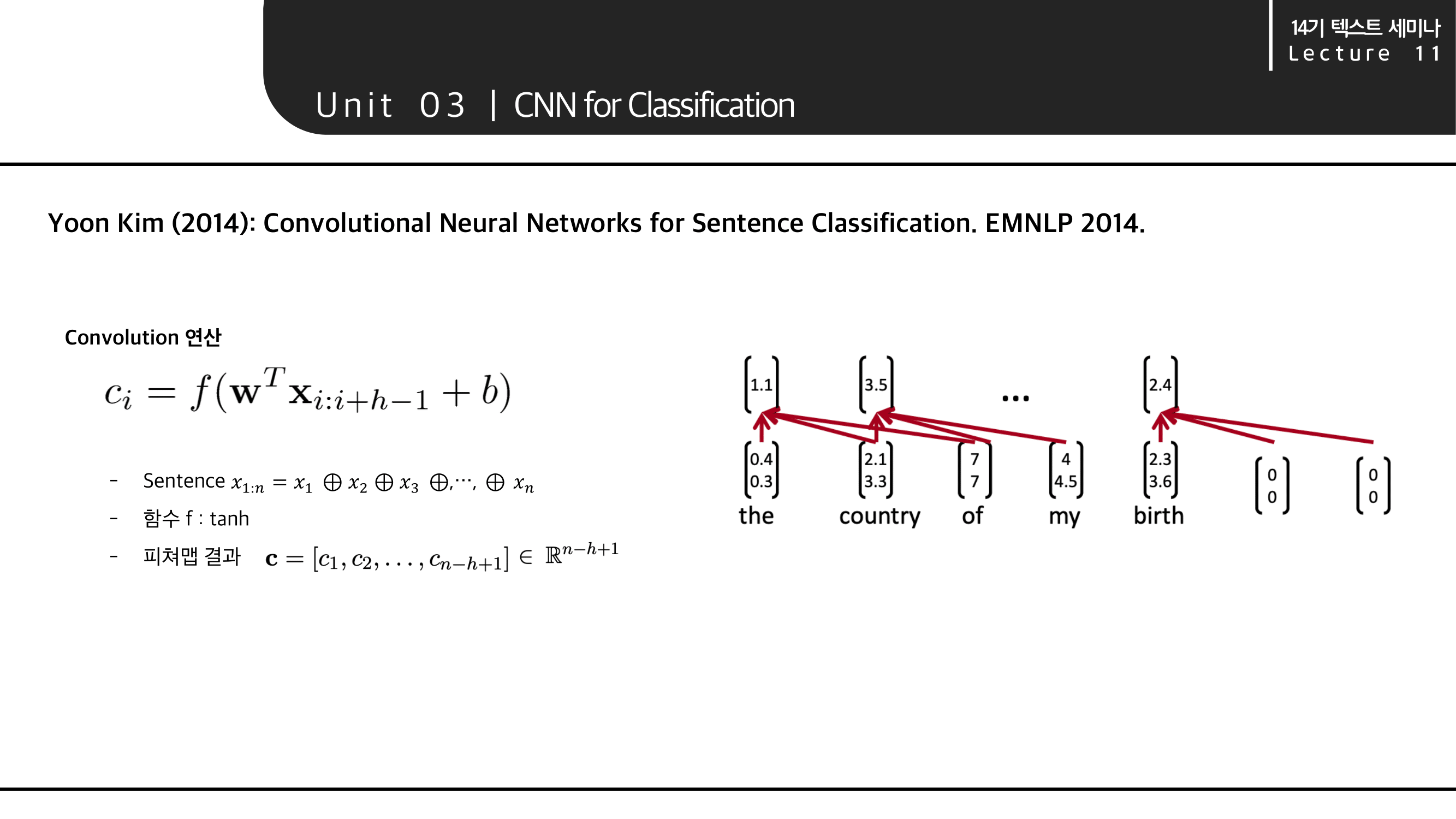 [CS224n] Lecture 11 - ConvNets for NLP