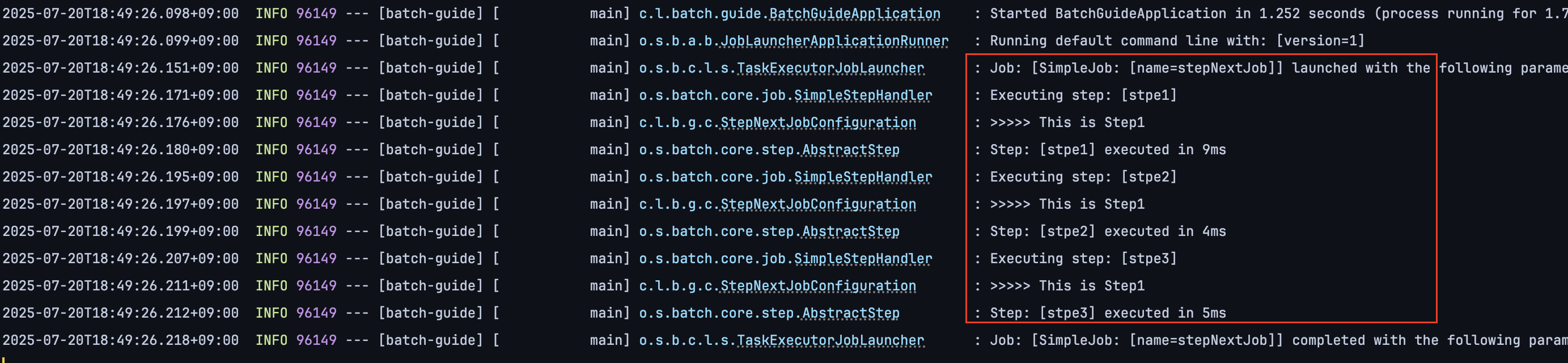 4. Spring Batch Guide - Spring Batch Job Flow