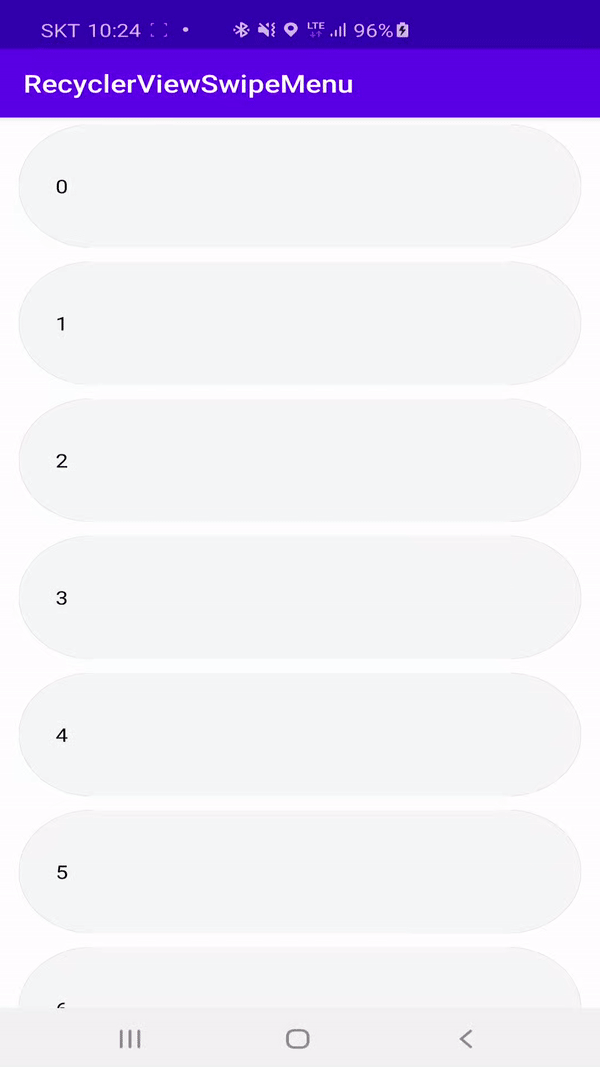 Android - RecyclerView Swipe Menu
