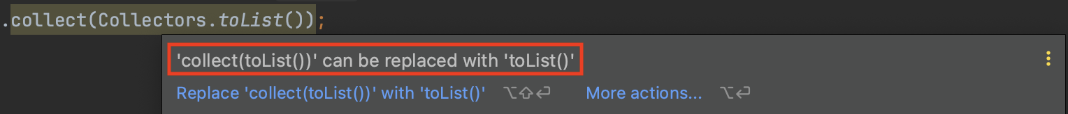 [Java] Collectors.toList vs Stream.toList